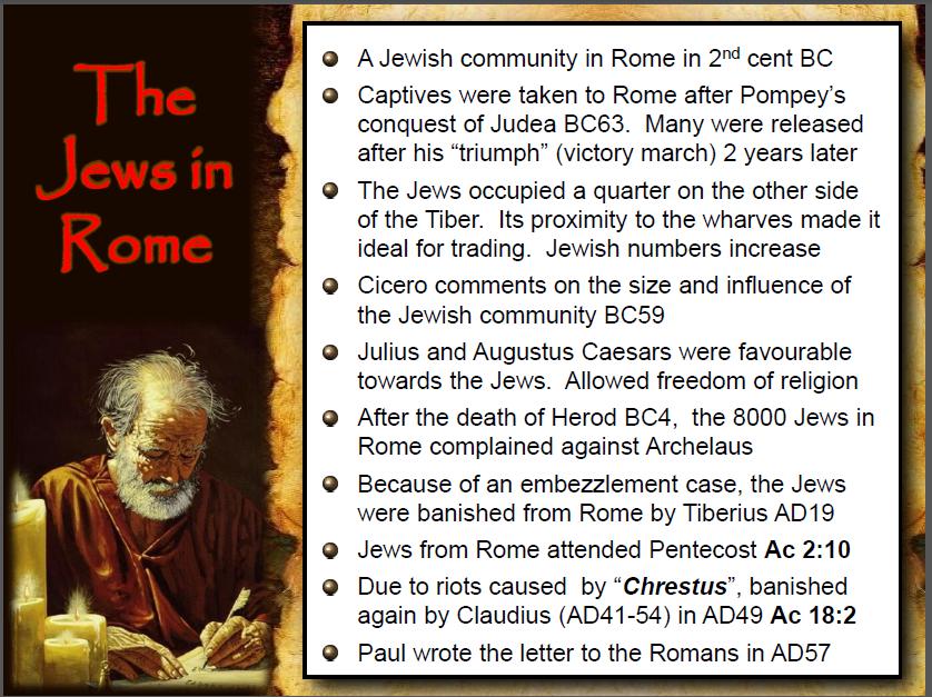Study 1 - The Epistle to the Romans – 8 studies by Neville Clark at TTG ...